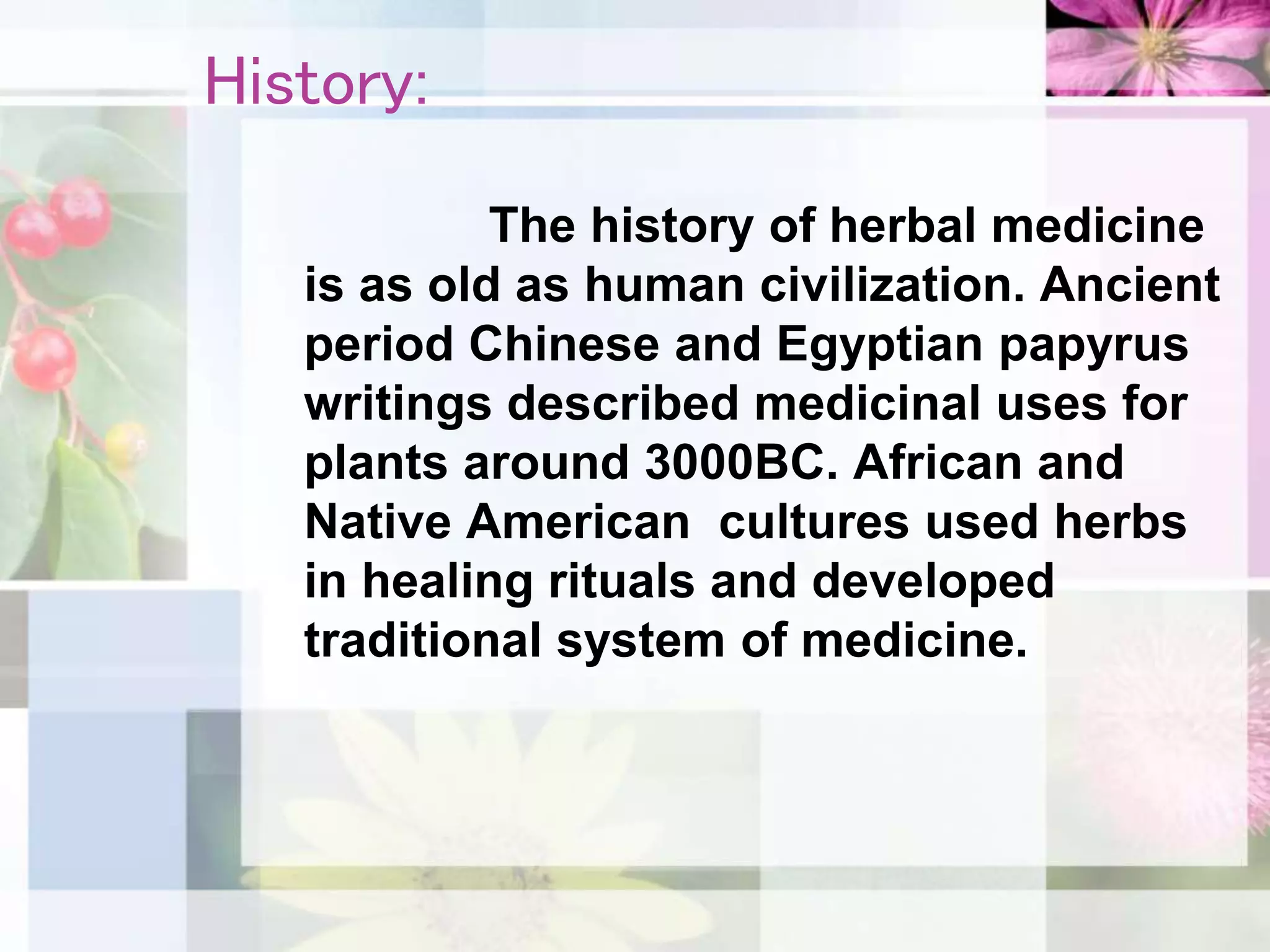 Herbal Medicines and Herbal Supplements | PPTX