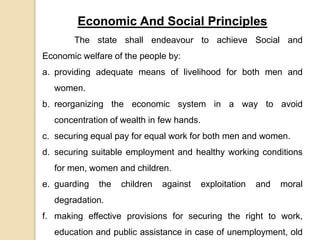 DIRECTIVE PRINCIPLES OF STATE POLICY | PPTX