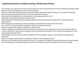 Performance Management Process | PPTX