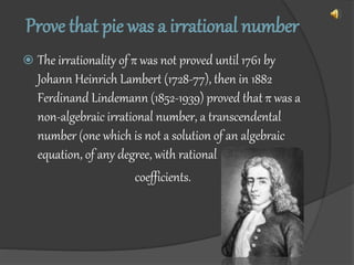 invention of pi | PPTX | Physics | Science