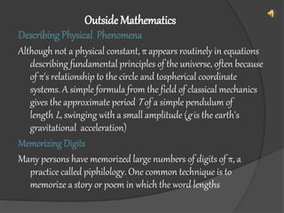 invention of pi | PPTX | Physics | Science