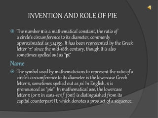 invention of pi | PPTX | Physics | Science