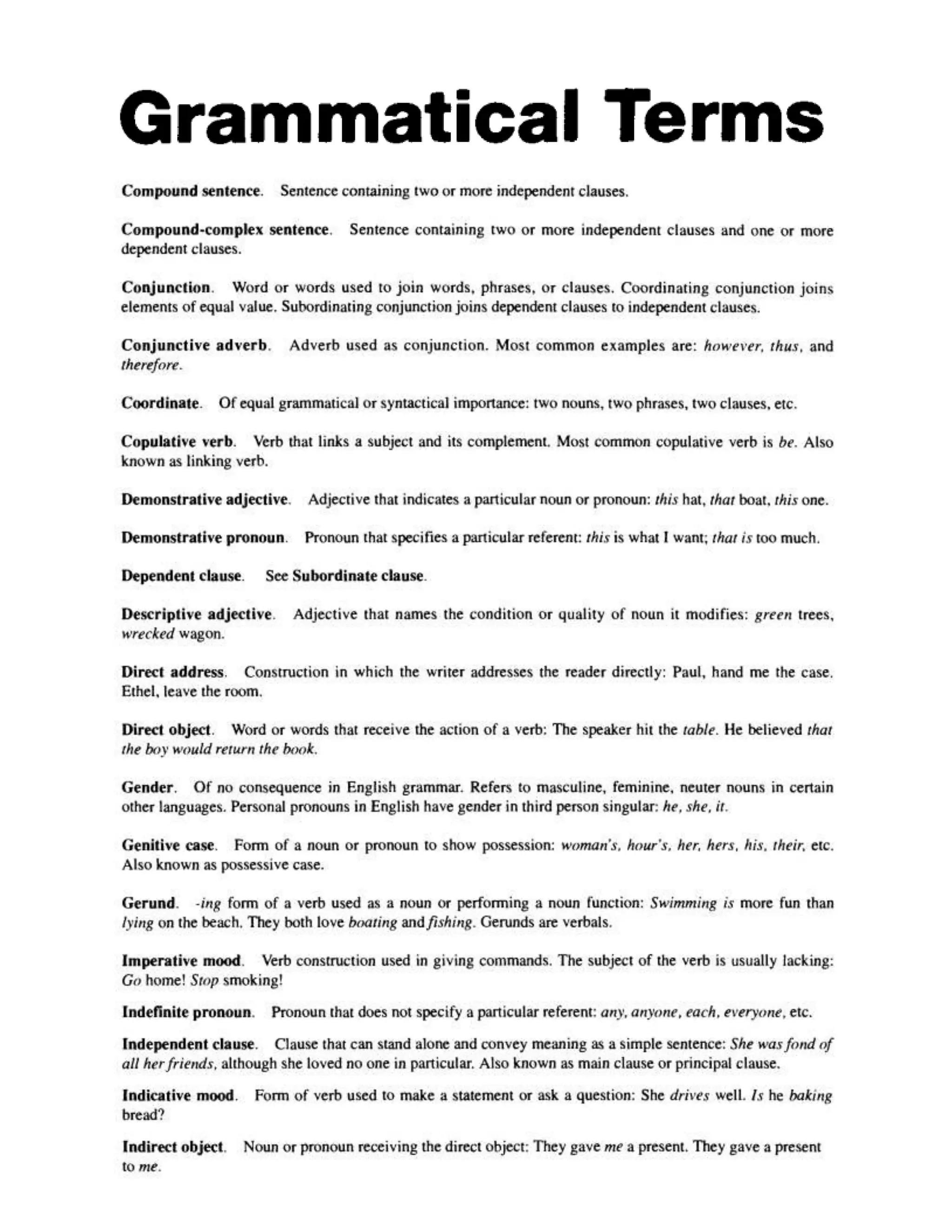 Grammatical Forms | PDF