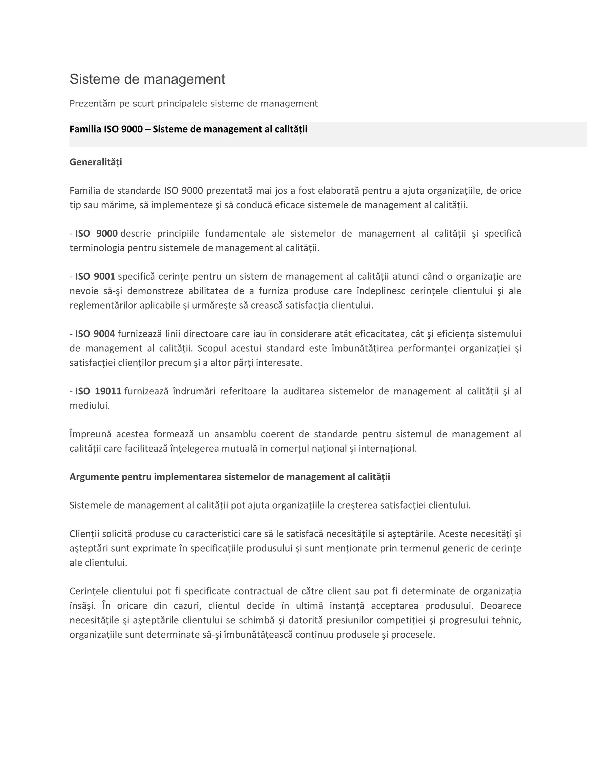 Managementul Calitatii | DOCX