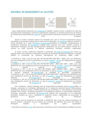 Managementul Calitatii | DOCX
