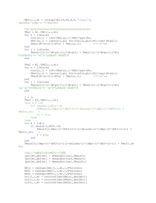 matlab code for channel estimation for ofdm | DOCX | Telecommunications Industry | Industries