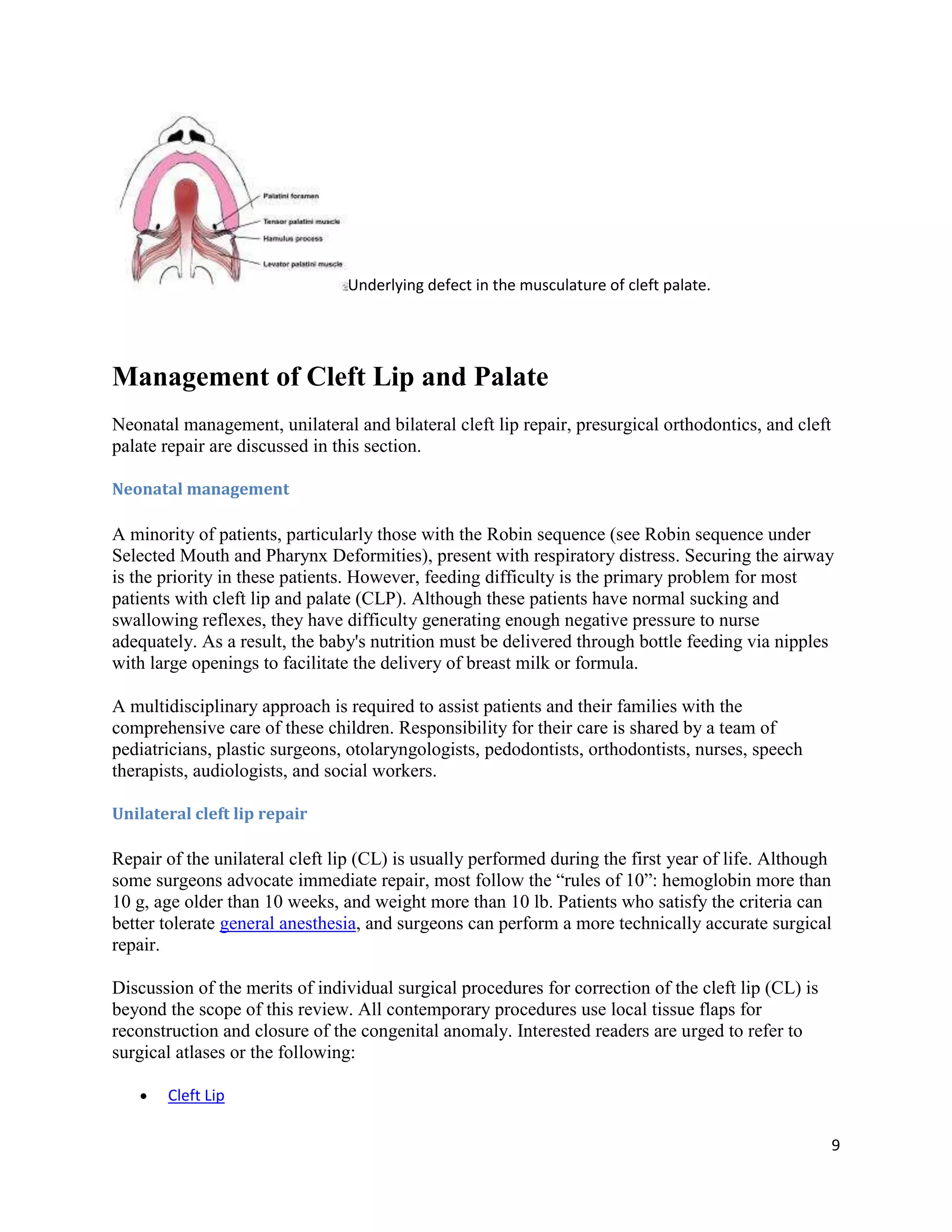 cleft lip & palate/orthodontics courses by indian dental academy | PDF