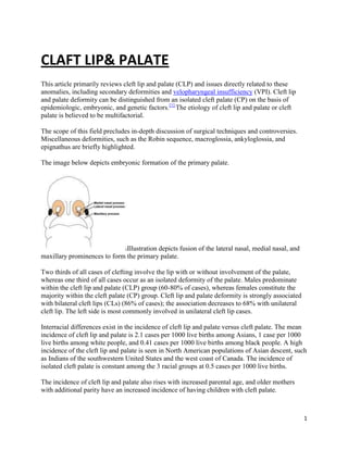 cleft lip & palate/orthodontics courses by indian dental academy | PDF