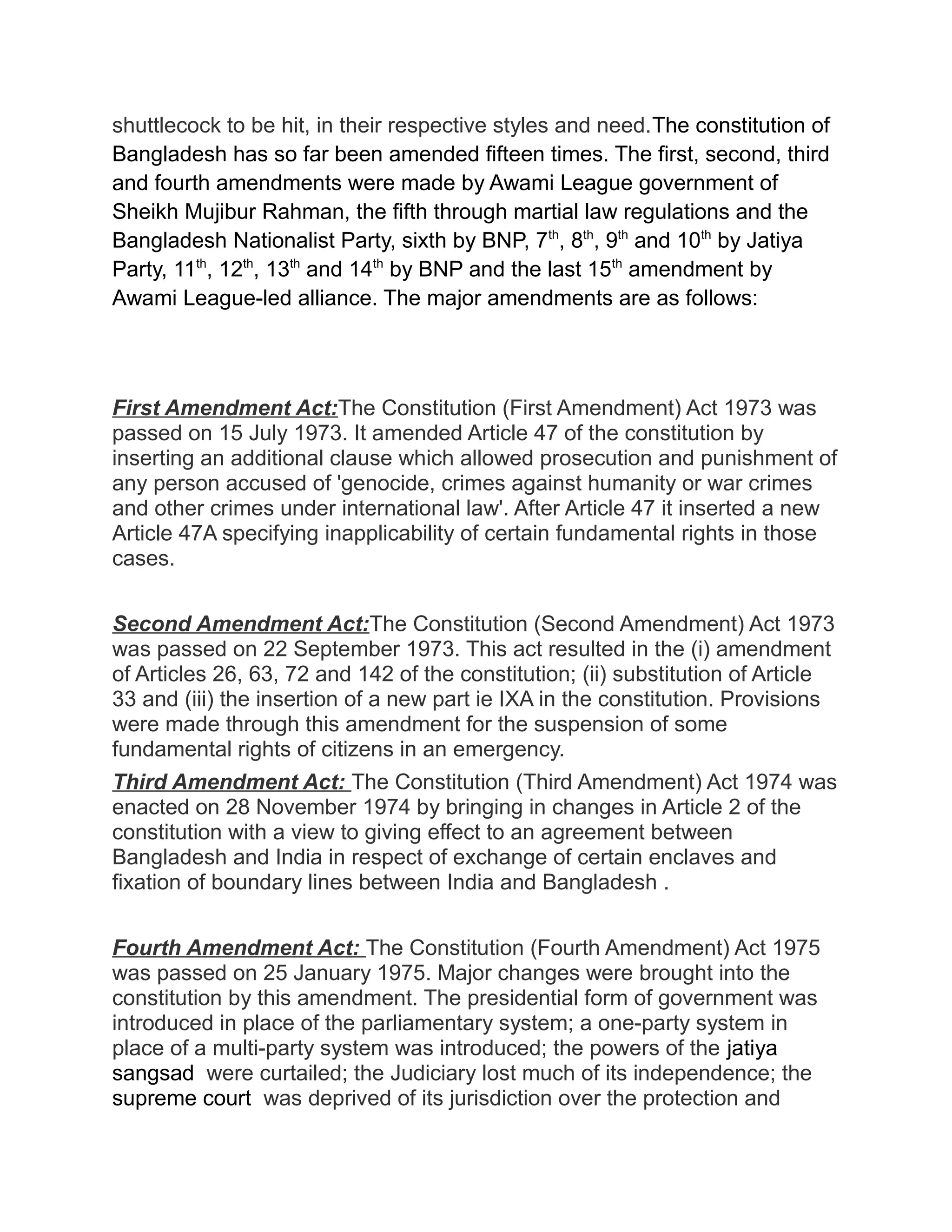 contitution of bangladesh | ODT