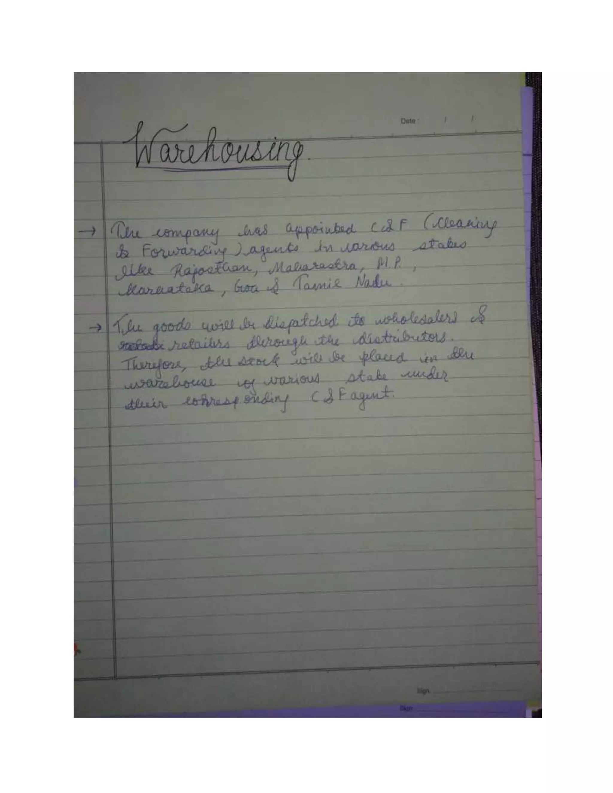 Marketing Project on Pen | DOCX