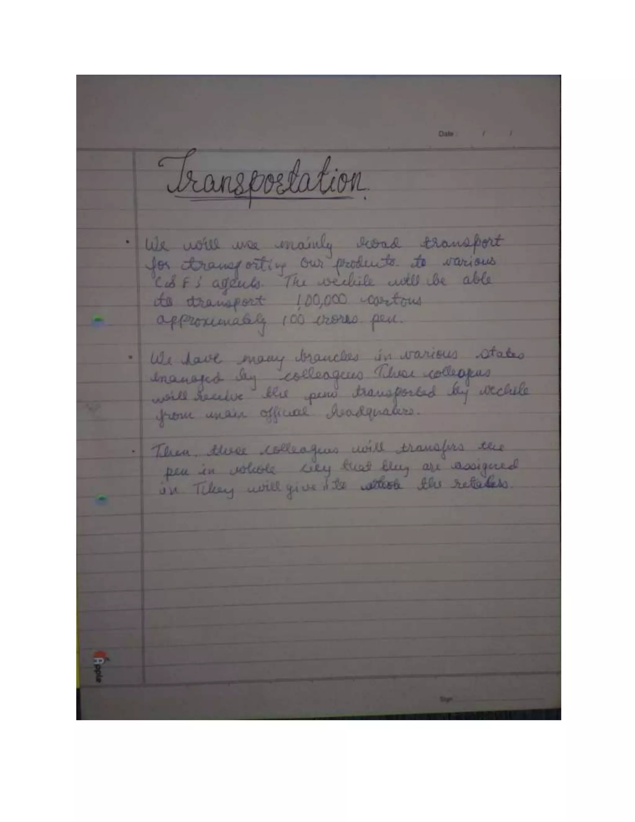 Marketing Project on Pen | DOCX