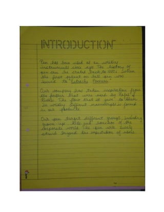 Marketing Project on Pen | DOCX