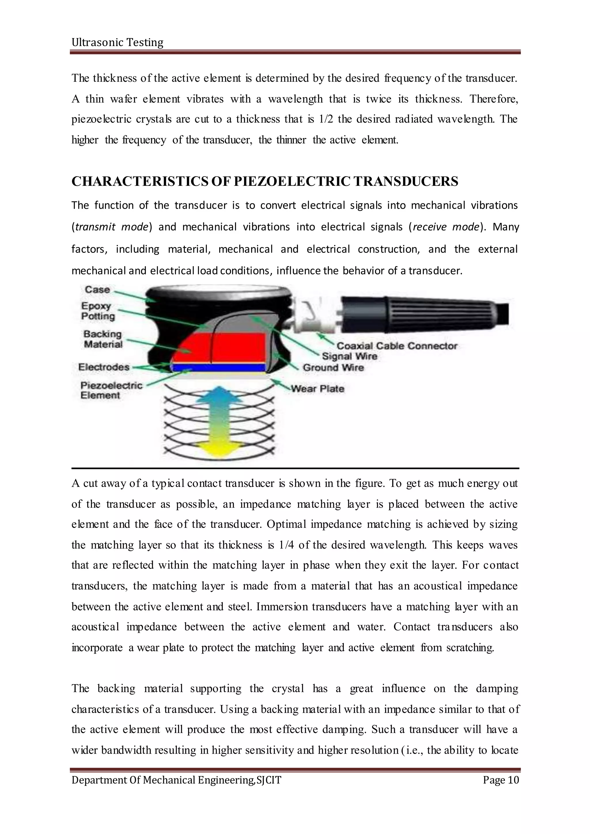 ULTRASONIC TESTING REPORT | DOCX