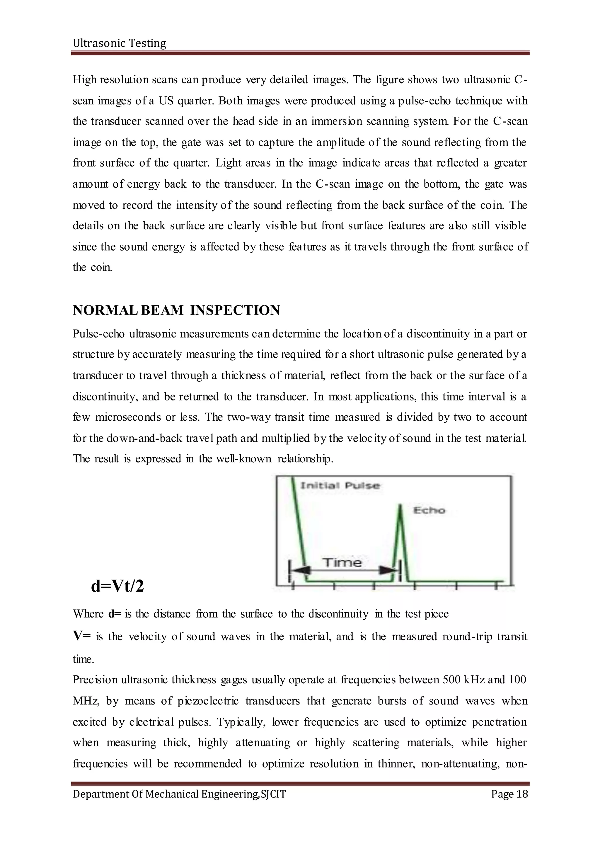 ULTRASONIC TESTING REPORT | DOCX