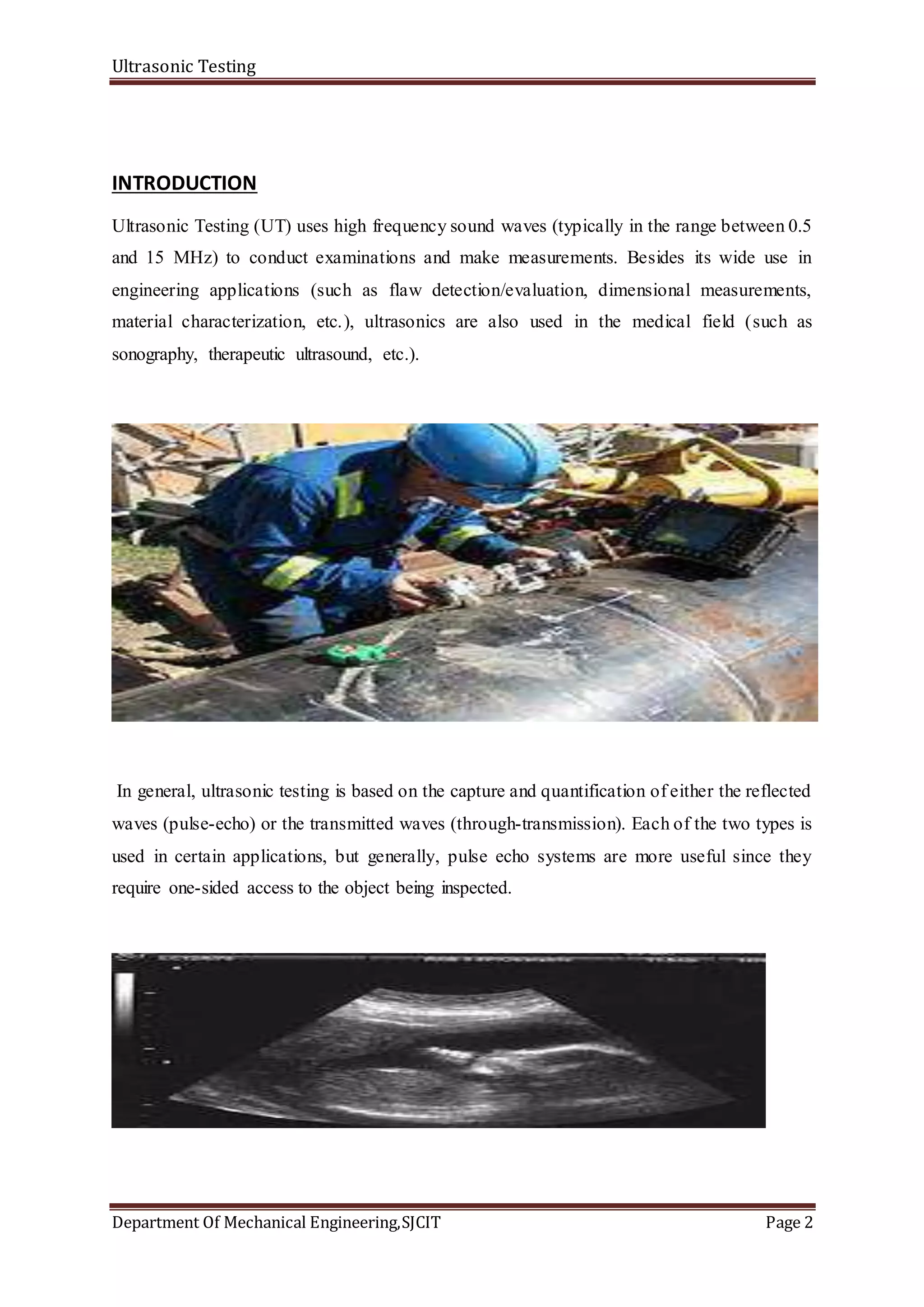 ULTRASONIC TESTING REPORT | DOCX