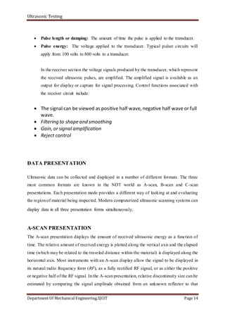 ULTRASONIC TESTING REPORT | DOCX