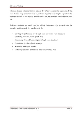 ULTRASONIC TESTING REPORT | DOCX