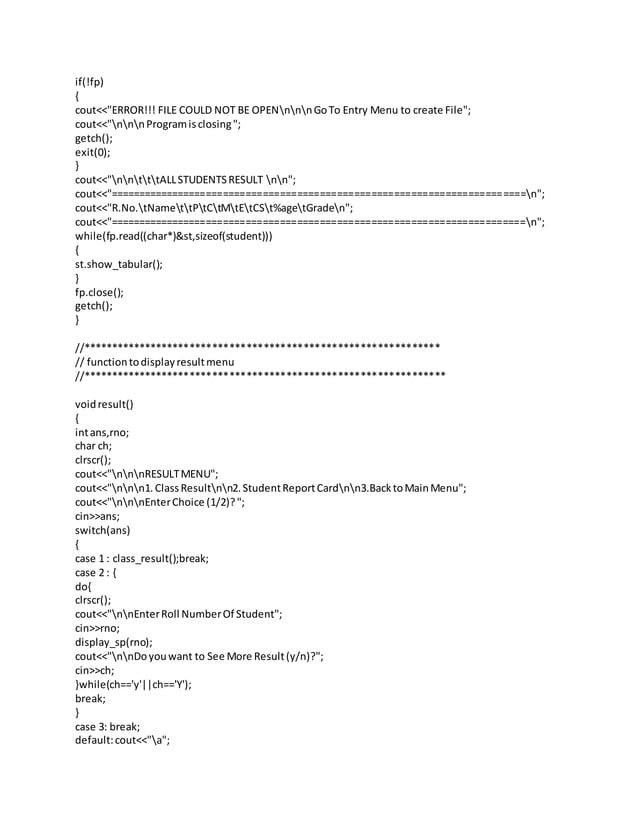 Computer Science C Project Class Xii Pdf 0036