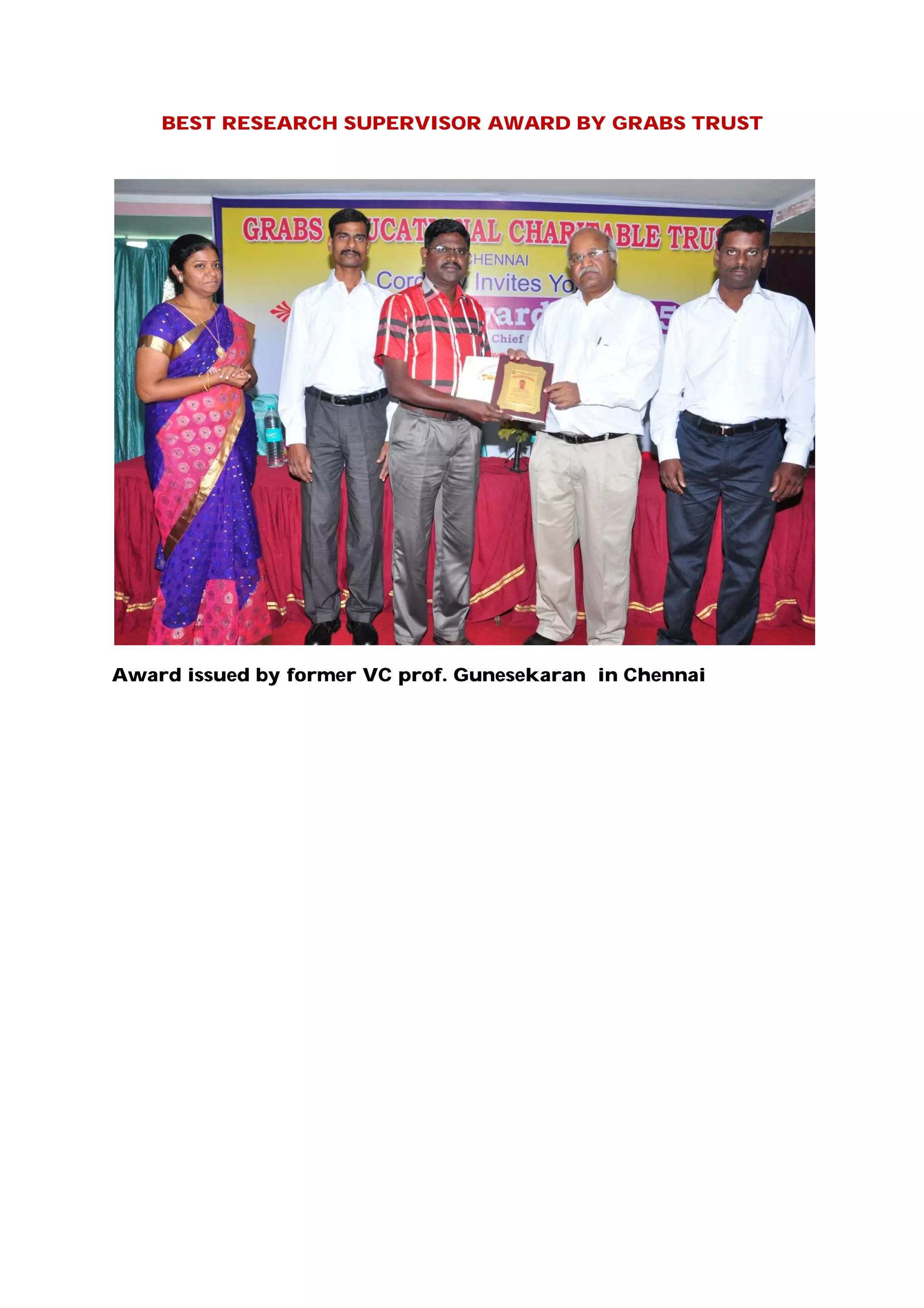 best research supervisor award | PDF