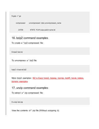 50 Most Frequently Used UNIX Linux Commands -hmftj | DOCX