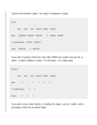 50 Most Frequently Used UNIX Linux Commands -hmftj | DOCX