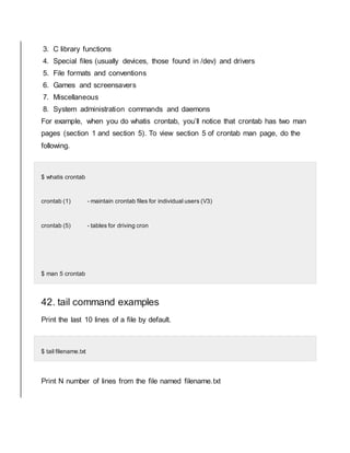 50 Most Frequently Used UNIX Linux Commands -hmftj | DOCX