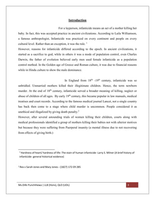 Infanticide | PDF | Pregnancy | Reproductive Health