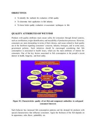 METHODS OF QUALITY ASSESSMENT OF FISH | DOCX