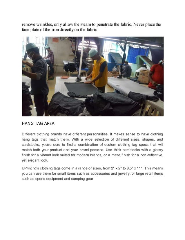 Factory visit repot | DOCX | Needlework | Arts and Crafts