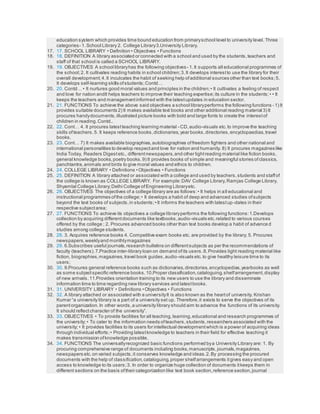 about library science | DOCX