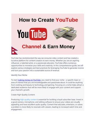 Youtube for money making | PDF