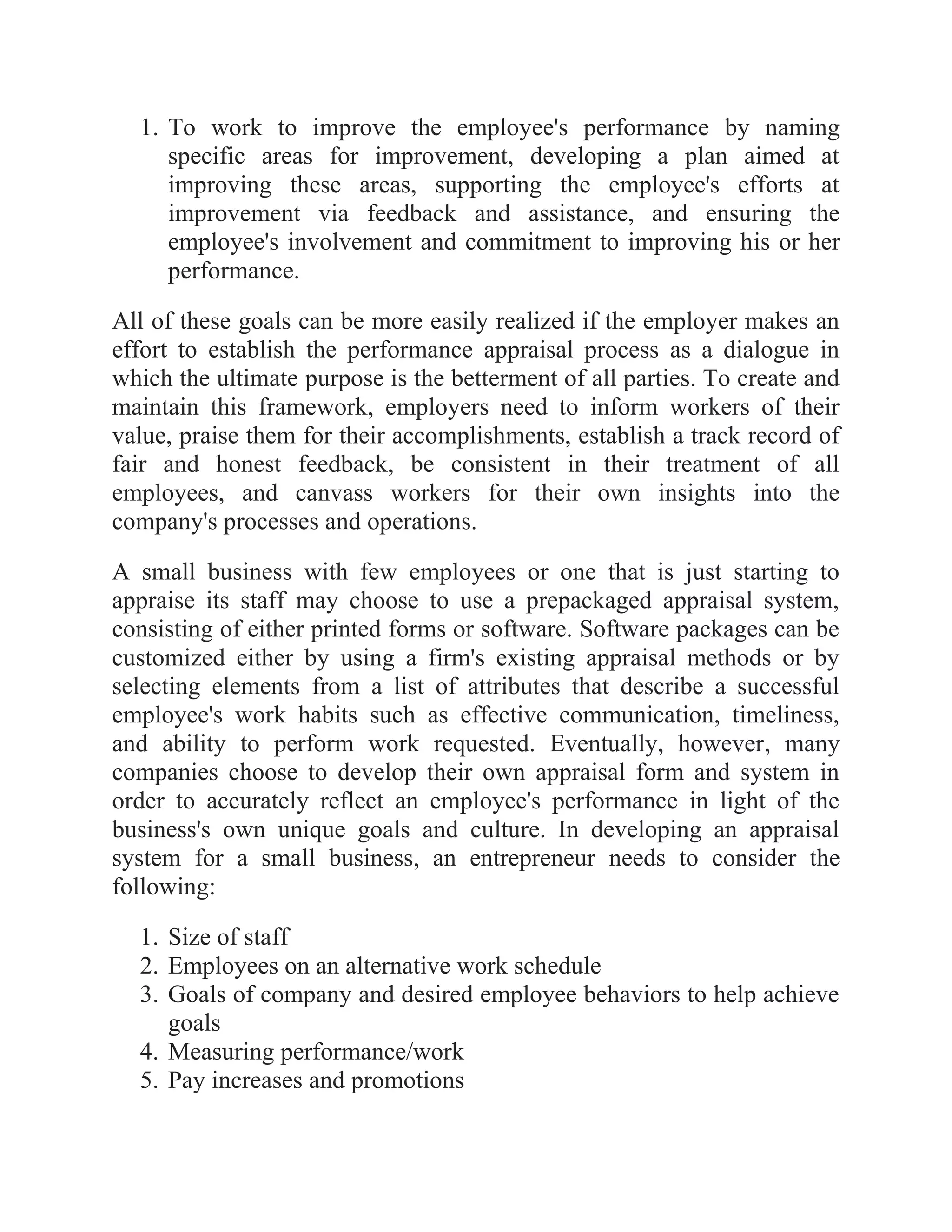 PERFORMANCE APPRAISAL AND ASSESSMENT | PDF