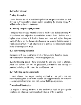 Marketing Plan Of new Product | PDF