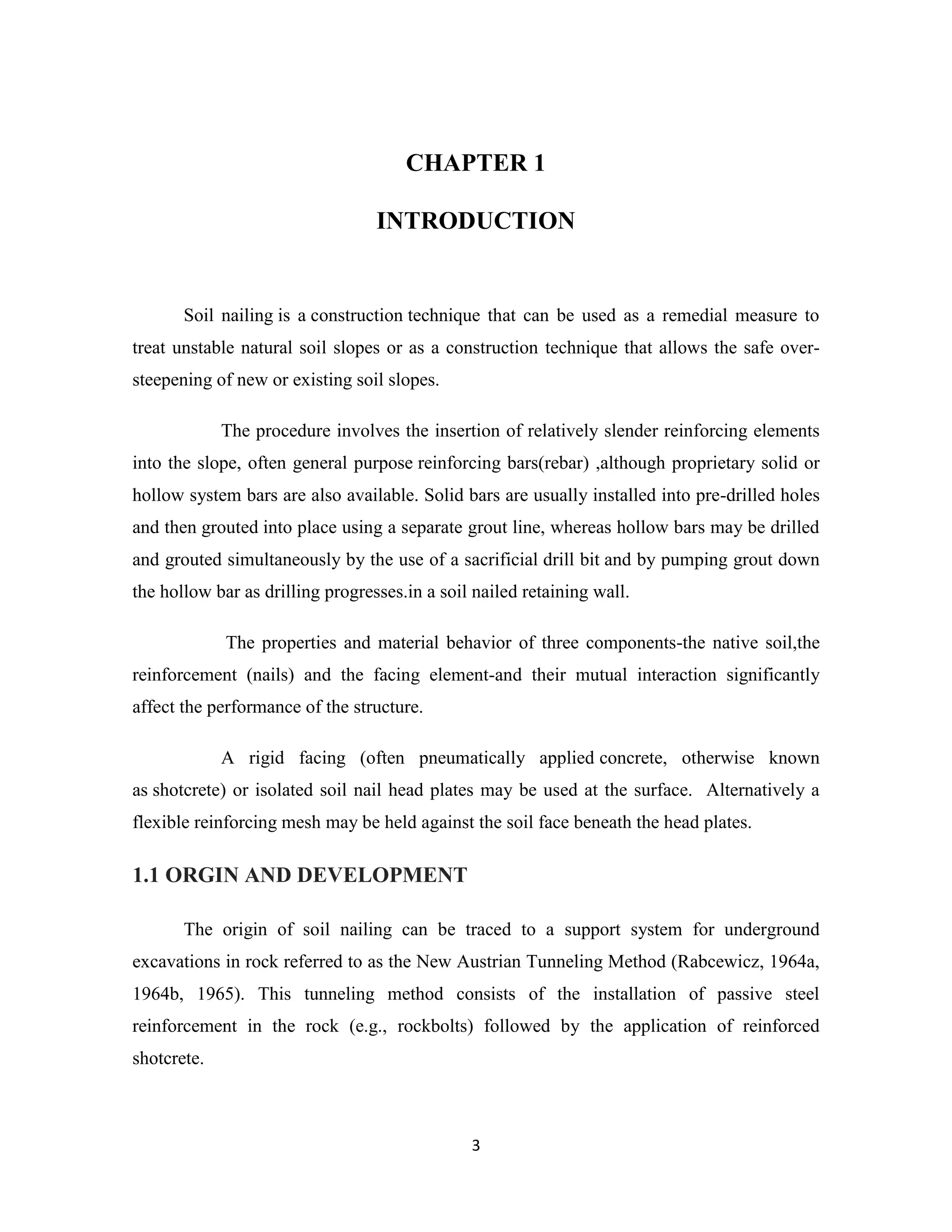 soil nailing seminar report | PDF