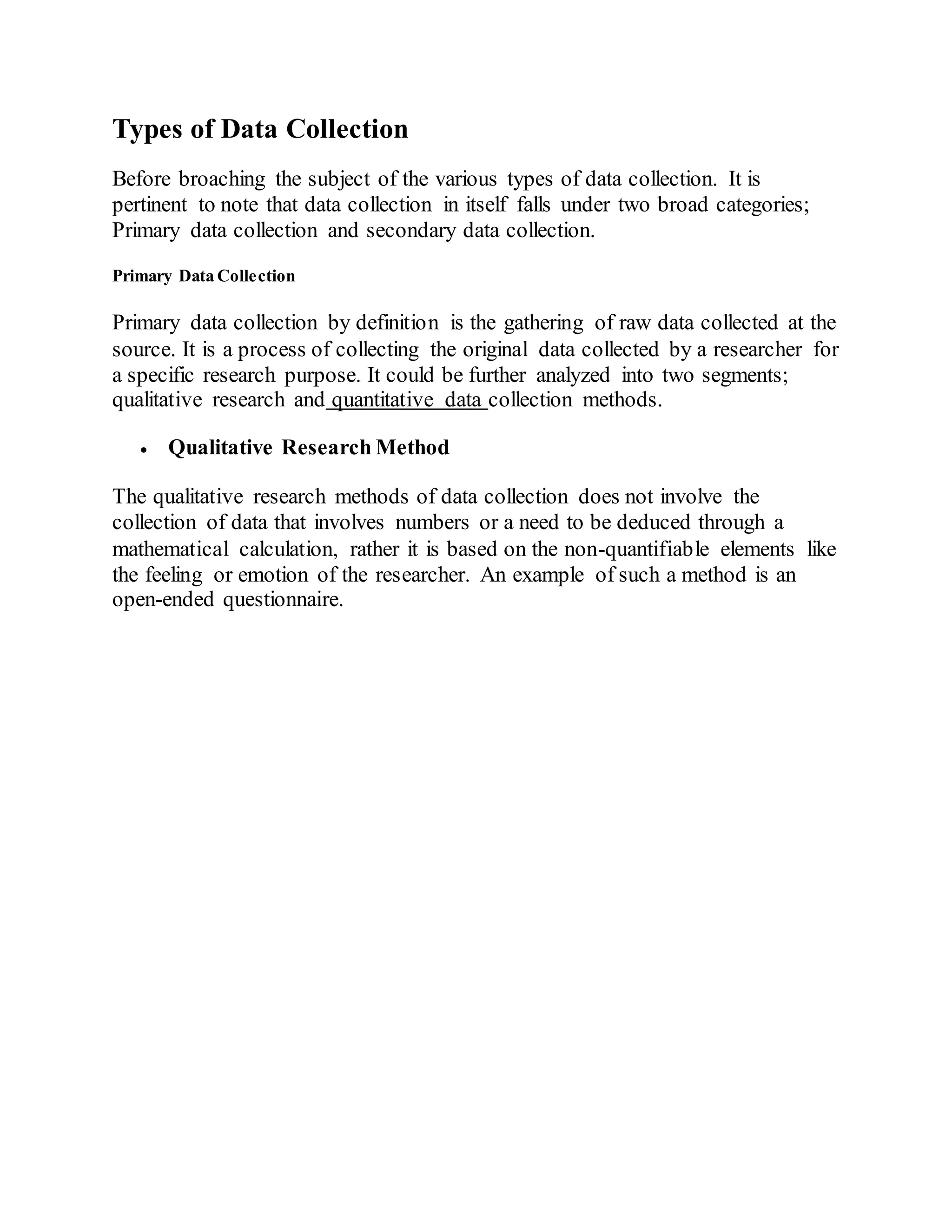 TYPES OF DATA COLLECTION | DOCX