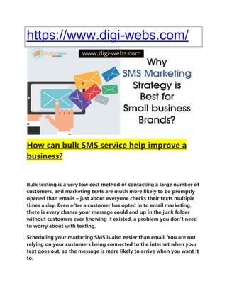 HOW CAN SMS GROW YOUR BUSINESS? | PDF