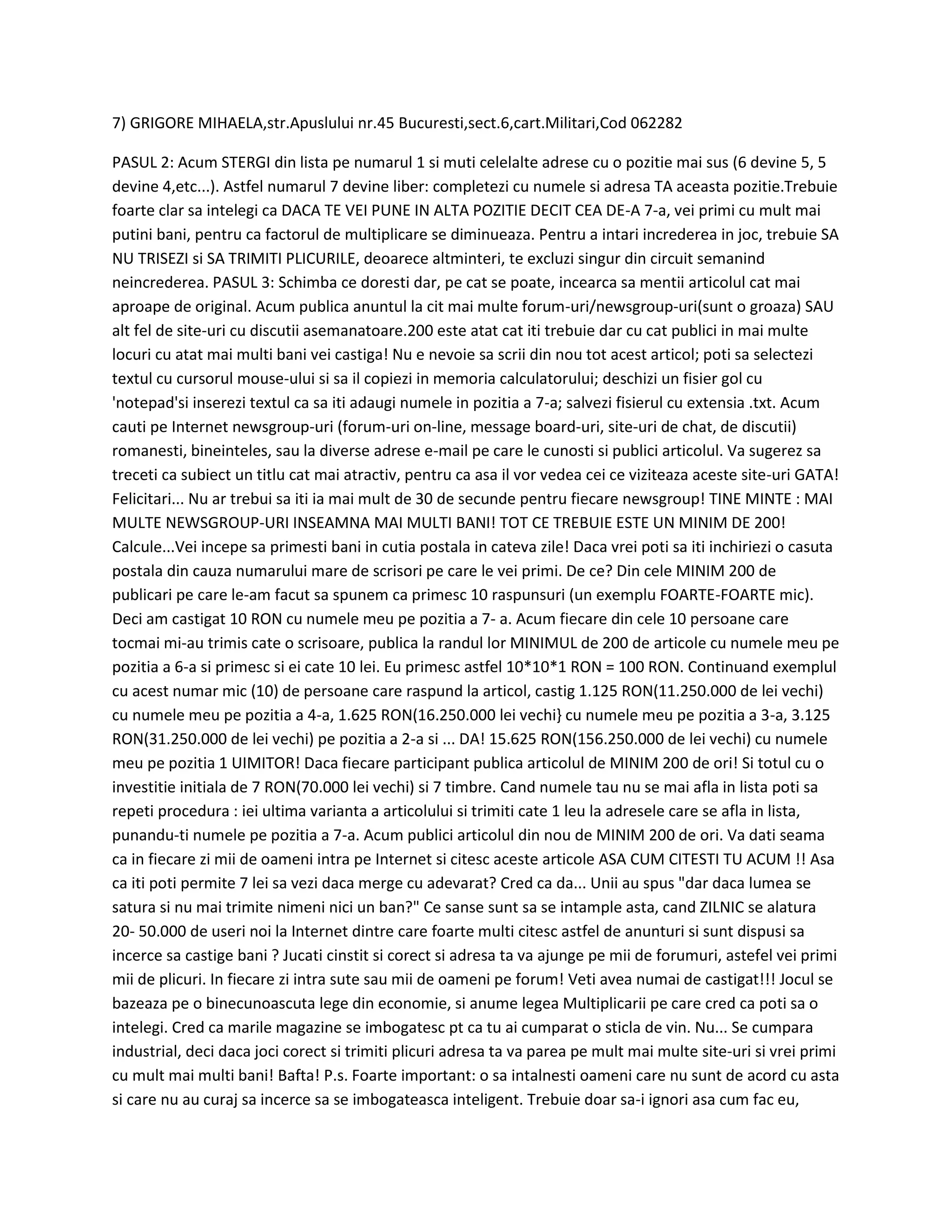 Pentru 5 min de citit iti schimbi viata | DOCX