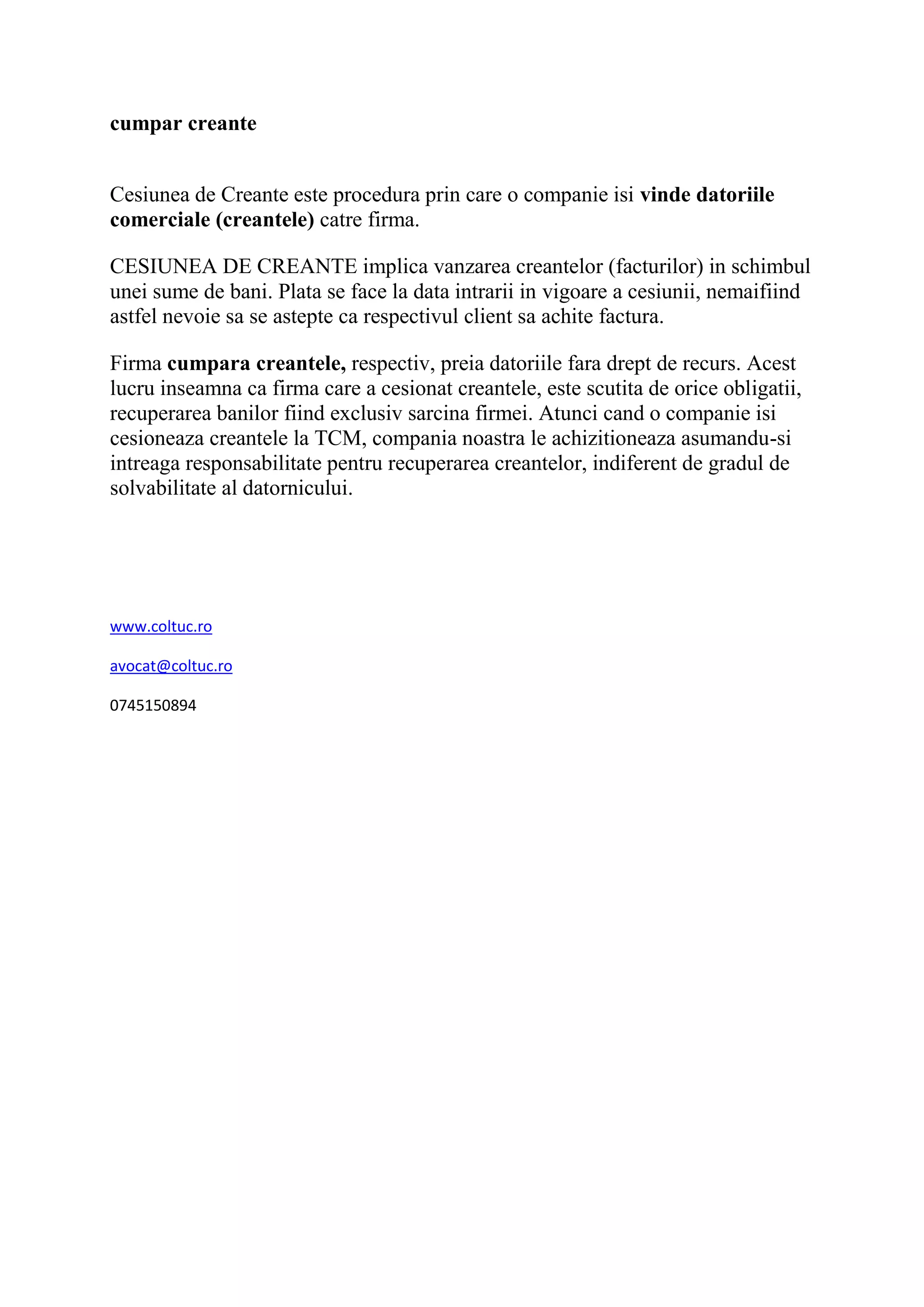 cumpar creante | PDF