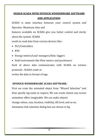 Training Report on PLC SCADA and AUTOMATION | DOCX