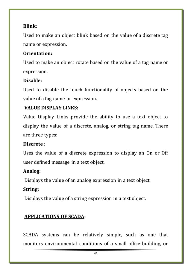 Training Report on PLC SCADA and AUTOMATION | DOCX