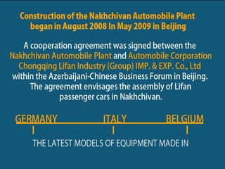 Nakhchivan automobile plant began assembling minibuses | PPT