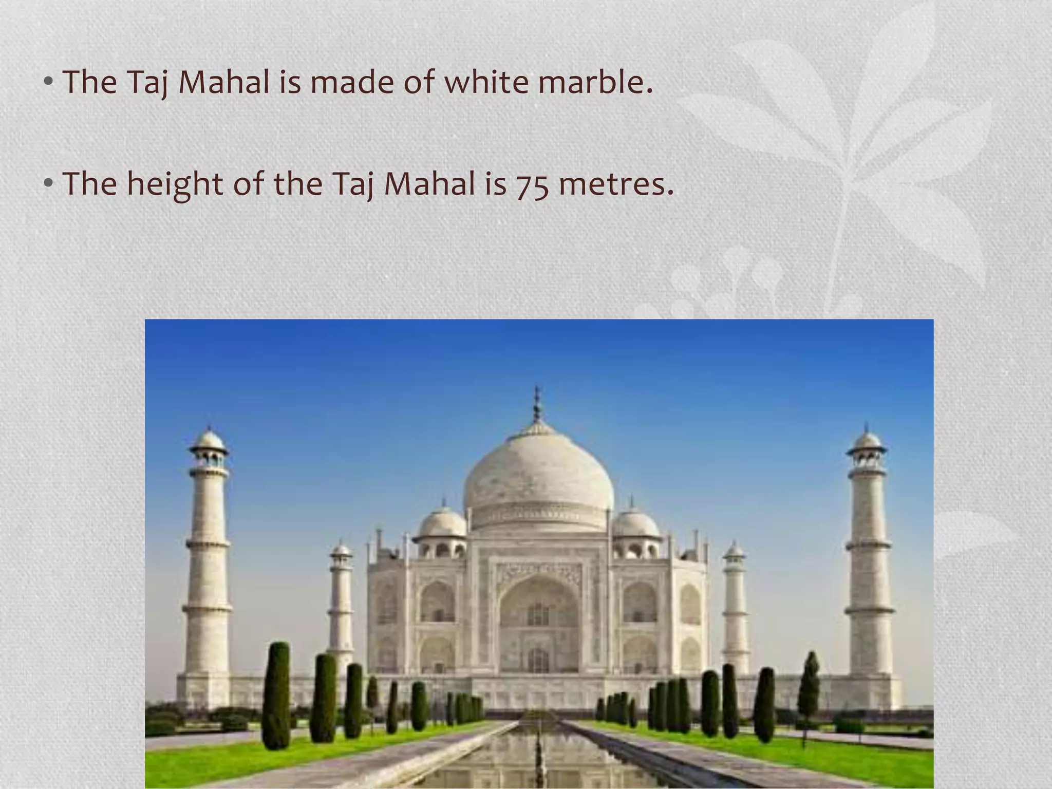 Taj Mahal | PPTX | Asia Travel | Travel Locations