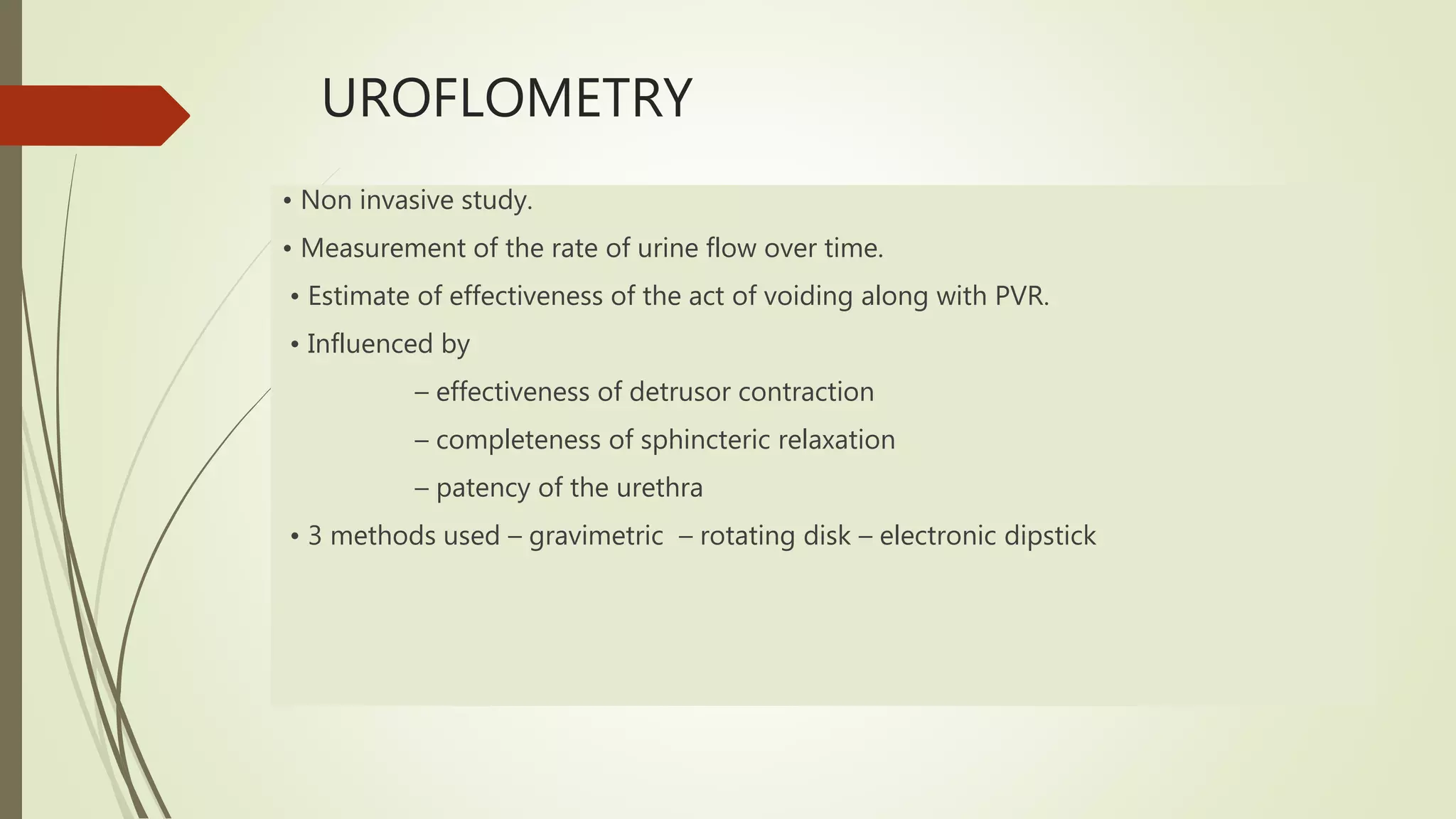 Urodynamics | PPTX
