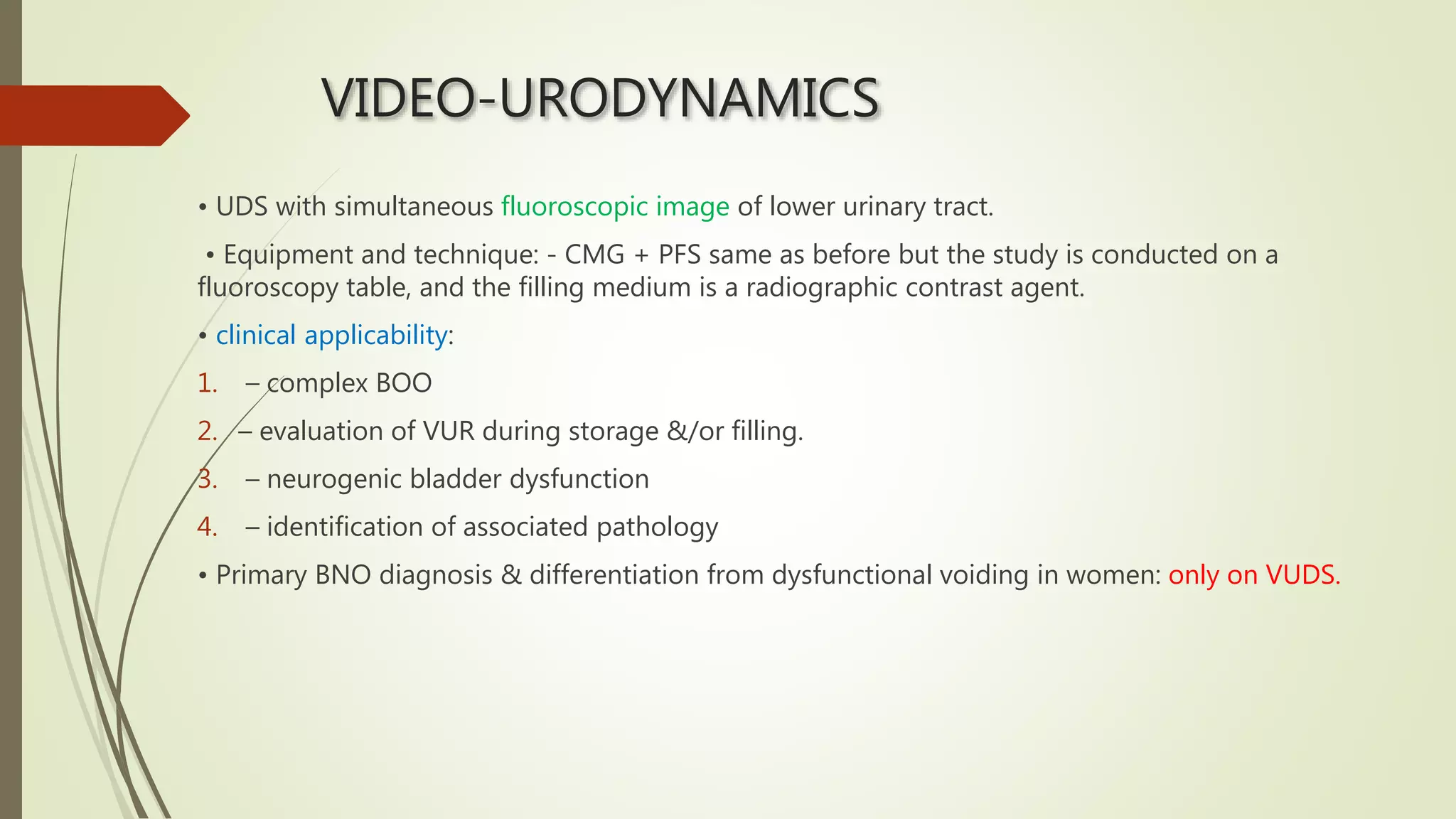 Urodynamics | PPTX