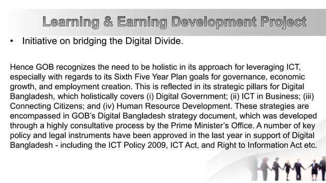 Learning and Earning Development Project | PPT