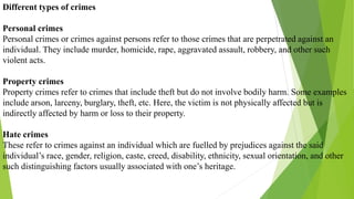 New ppt | PPTX | Crime & Harmful Acts to Individuals, Society & Human ...