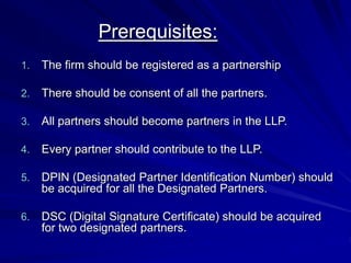 Conversion of Partnership into LLP | PPT