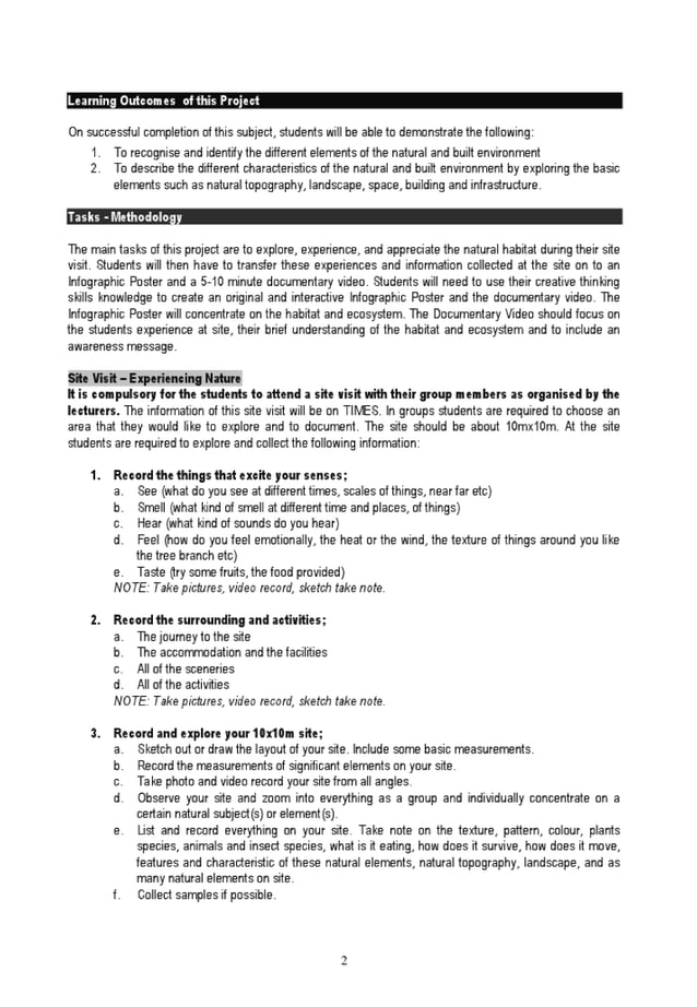 ENBE project 1 brief | PDF