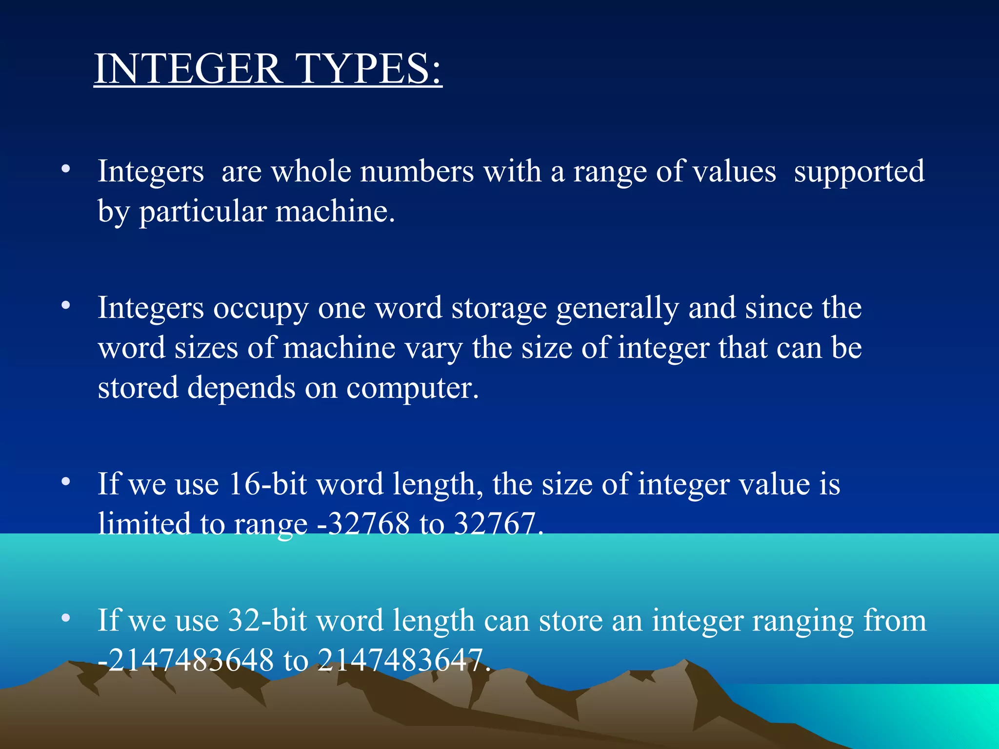 Constants Variables And Datatypes In C Ppt