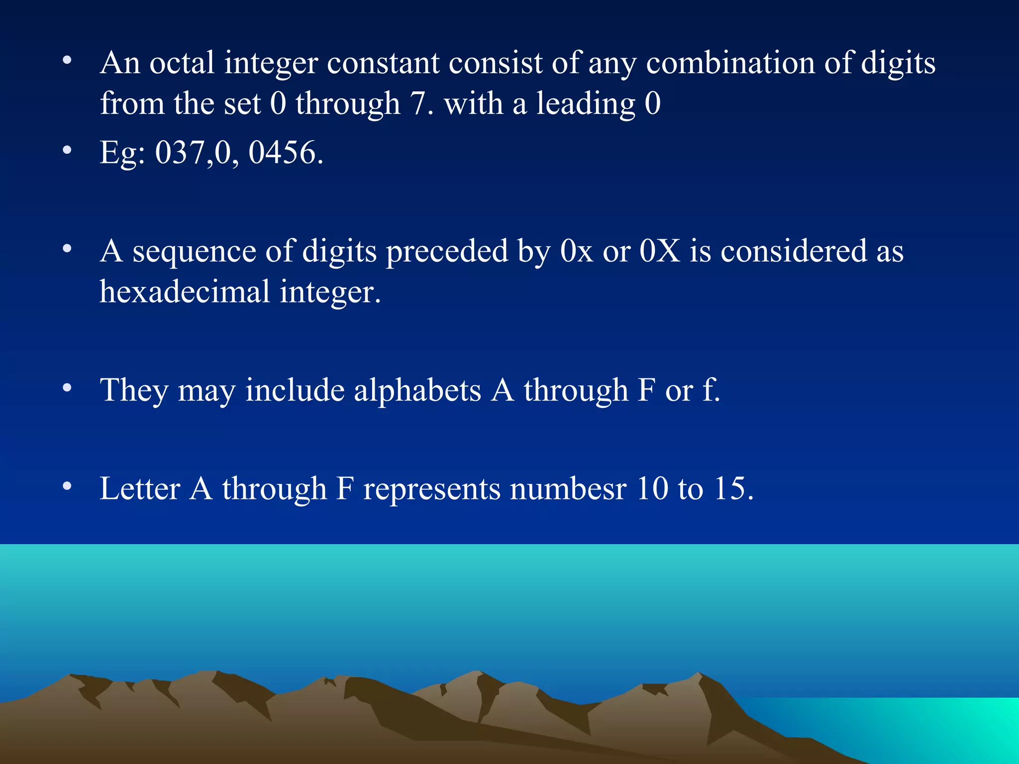 Constants Variables And Datatypes In C Ppt